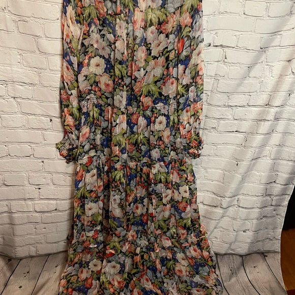 Anthropologie | Dresses | Anthropologie Marais Printed Chiffon Maxi Dress | Poshmark